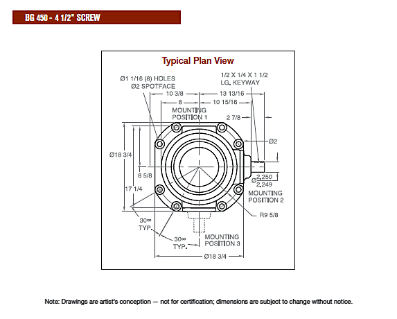 Bevel Gear Jacks BG450 (100 Ton) | Joyce